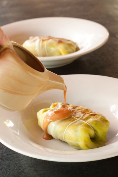 Vegetarian Stuffed Cabbage Rolls Recipe - Healthier German Stuffed ...