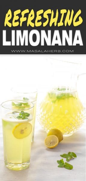 Limonana: Middle Eastern Mint Lemonade