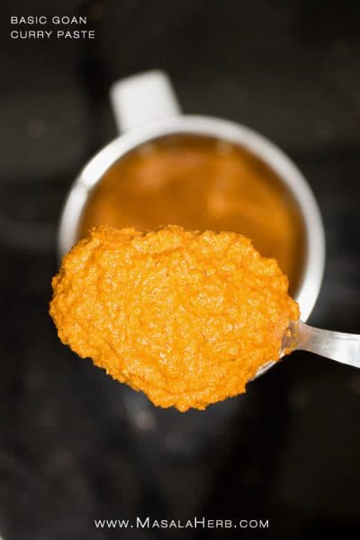 Basic Goan Curry Paste Recipe [Indian] | MasalaHerb.com