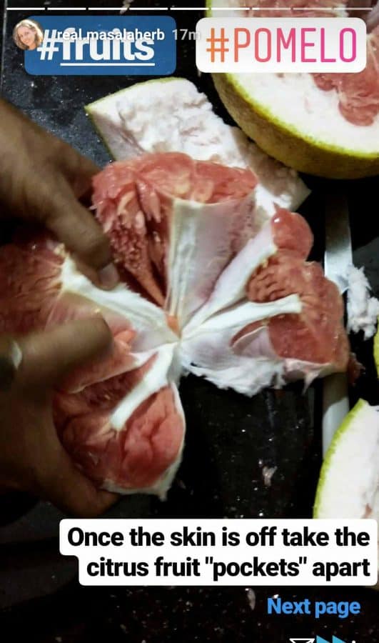 Pomelo Fruit Smoothie Bowl & How to prepare Pomelo 🍊