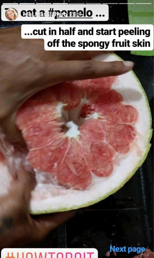Pomelo Fruit Smoothie Bowl & How to prepare Pomelo 🍊