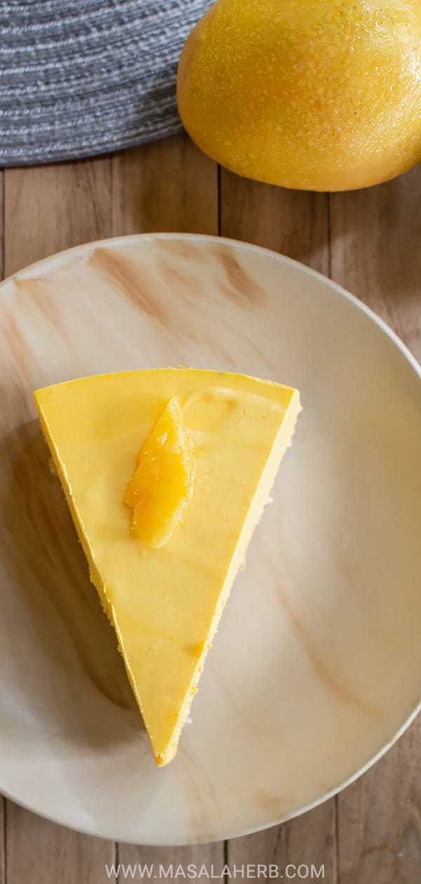 How to make Mango Cheesecake [No Bake Recipe] | Masala Herb