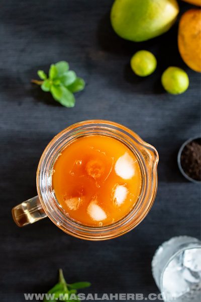 Fresh Mango Iced Tea [real flavors] | Masala Herb