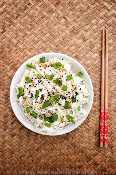 Japanese Cabbage Salad with Dressing