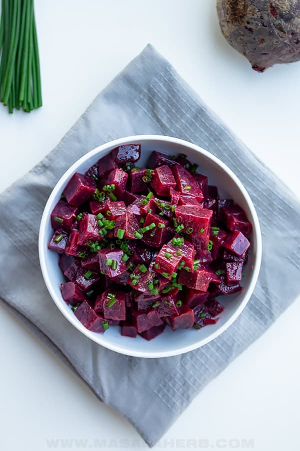 Simple Beet Salad Recipe with Dressing 🥗 MasalaHerb.com