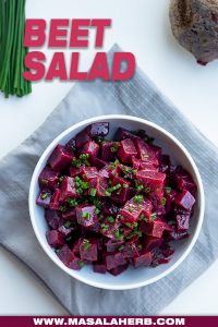 Simple Beet Salad Recipe with Dressing 🥗 MasalaHerb.com