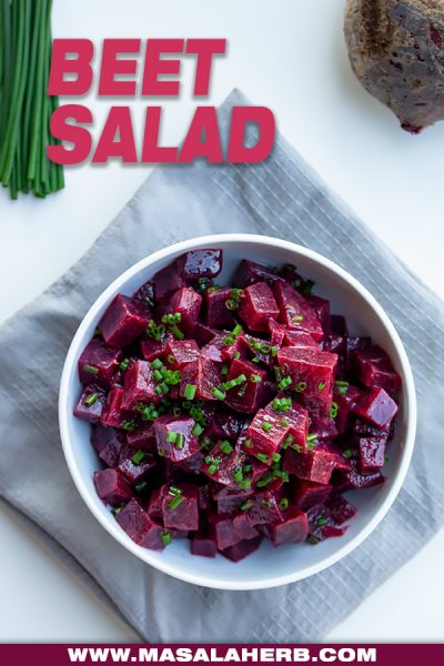 Simple Beet Salad Recipe with Dressing 🥗 MasalaHerb.com