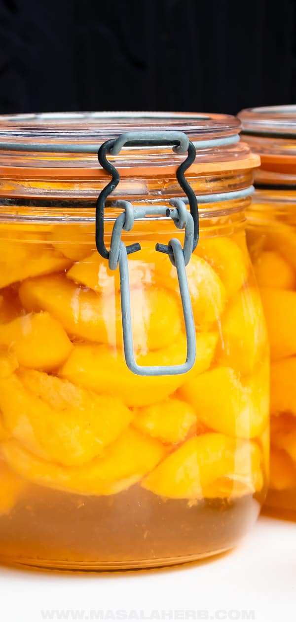 How to can Peaches at home (+VIDEO) 🍑 MasalaHerb.com