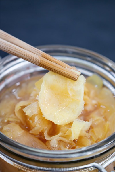 Homemade Japanese Pickled Ginger for Sushi