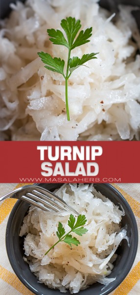 Shredded Turnip Salad Recipe