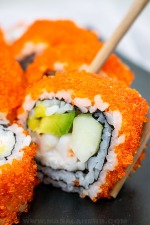 Boston Roll Sushi Recipe (+VIDEO) | MasalaHerb.com