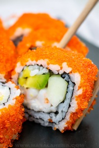 Boston Roll Sushi Recipe (+VIDEO) | MasalaHerb.com