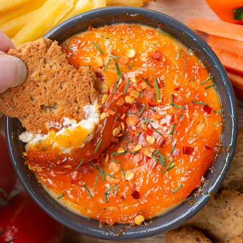 Baked Ricotta Cheese Dip with Jam (+VIDEO) | MasalaHerb.com