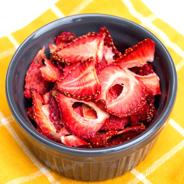 Dehydrated Strawberries in the Dehydrator