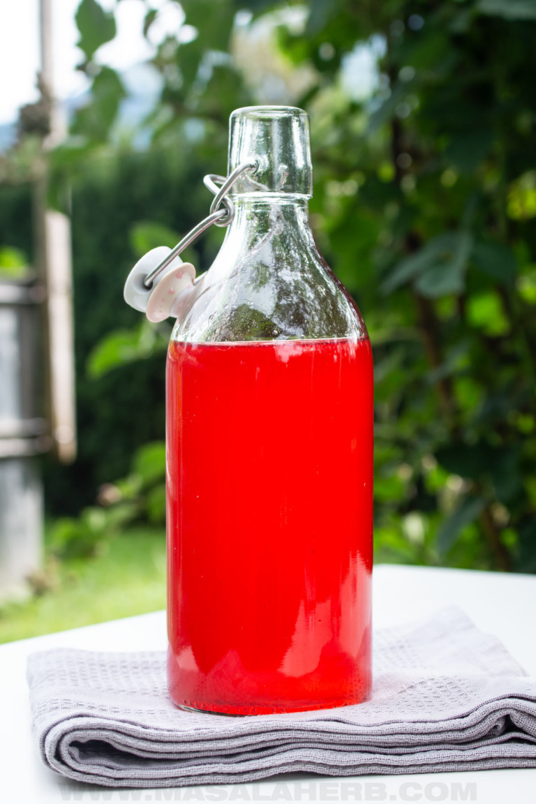 No-Cook Red Currant Syrup Recipe