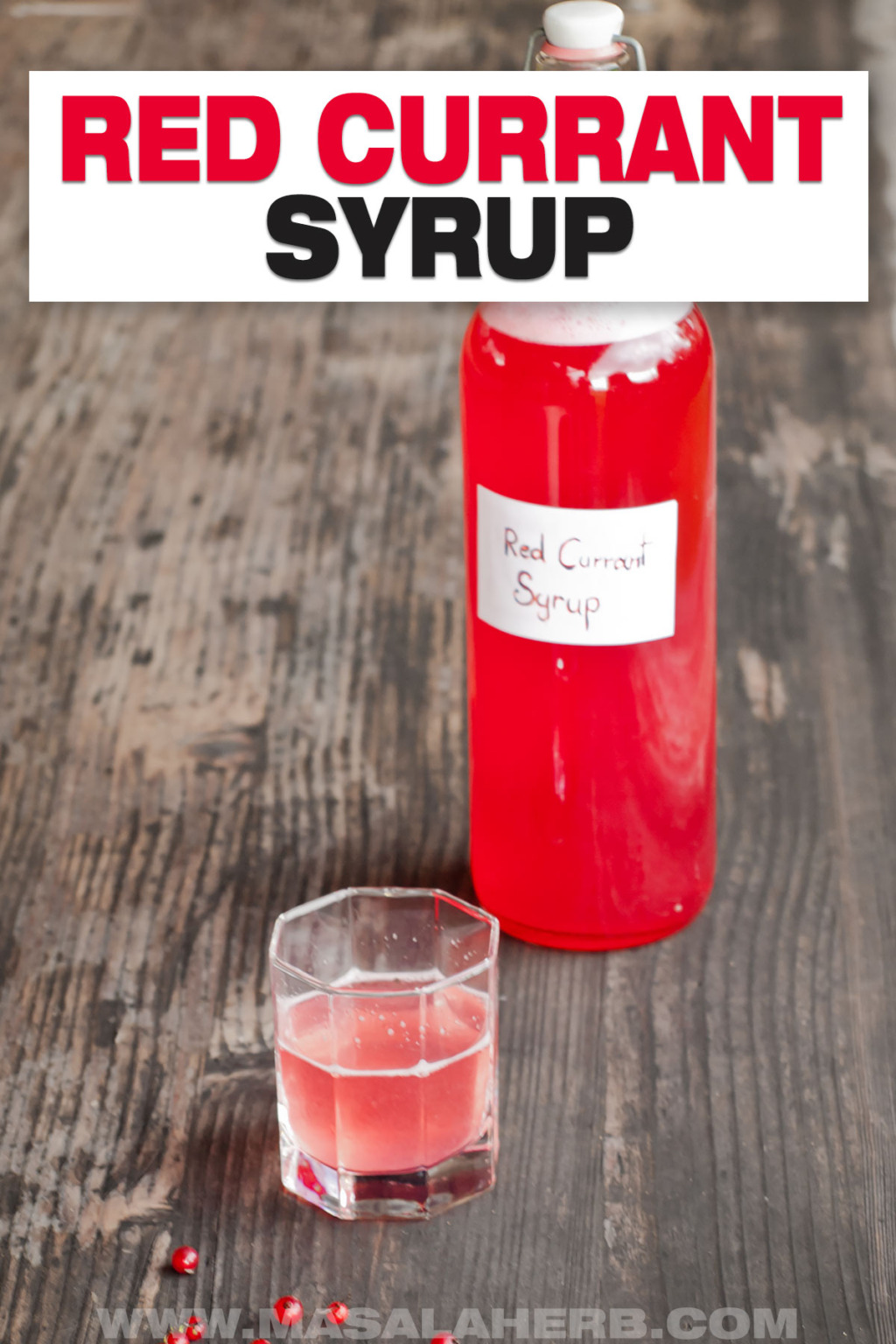 No-Cook Red Currant Syrup Recipe