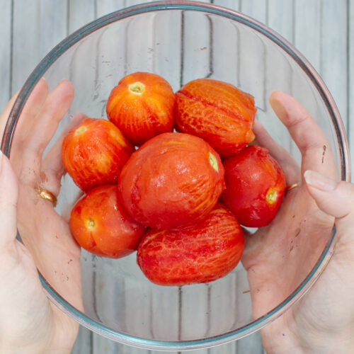 How to blanch Tomatoes to peel
