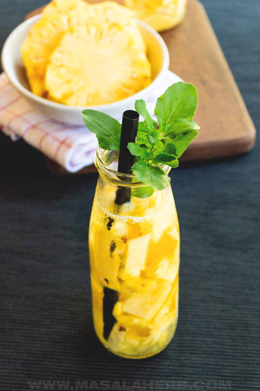 Homemade Pineapple Infused Water