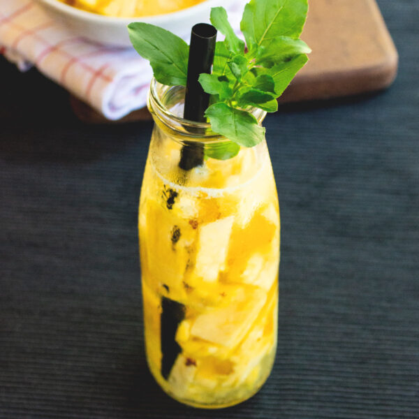 Homemade Pineapple Infused Water