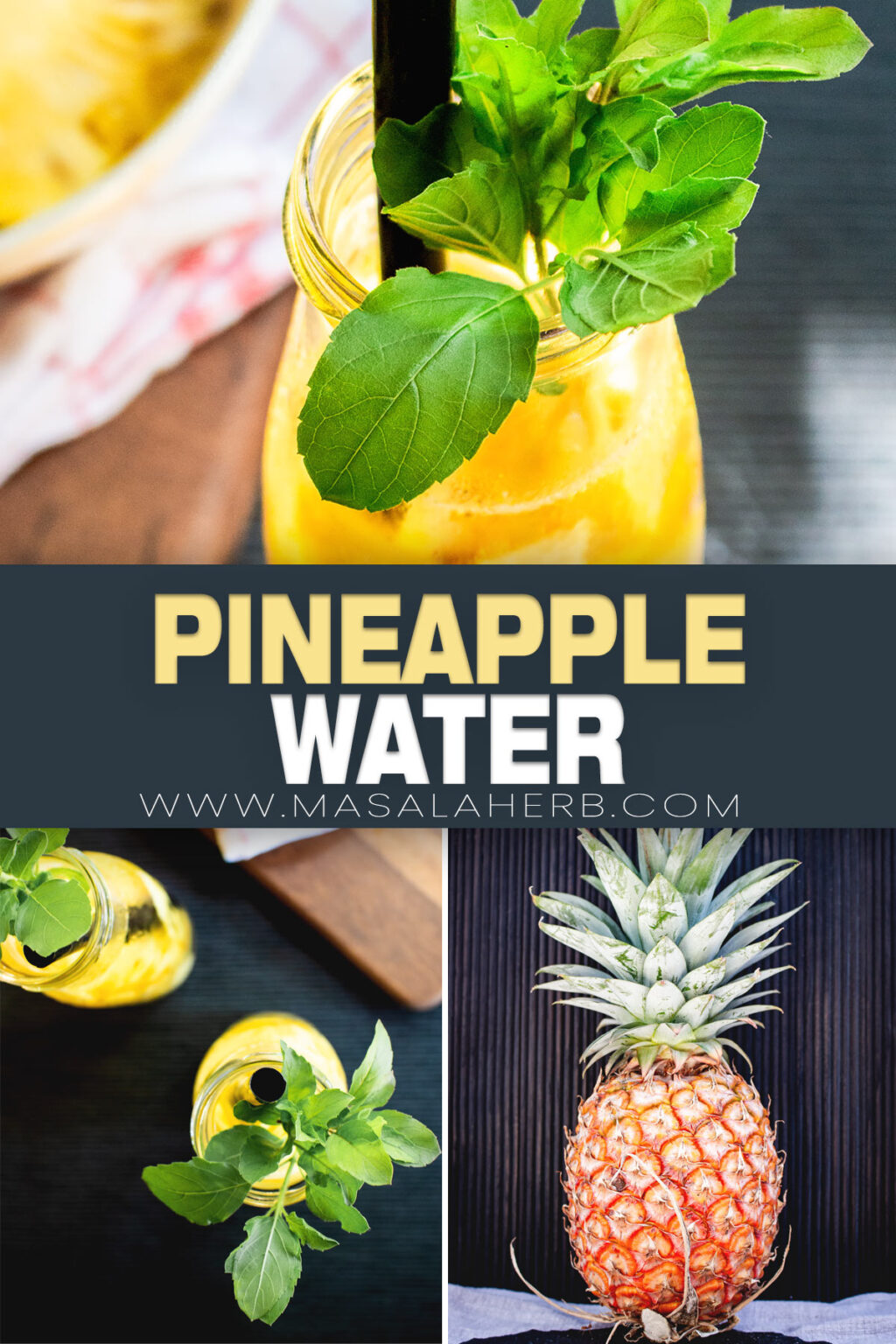 Homemade Pineapple Infused Water