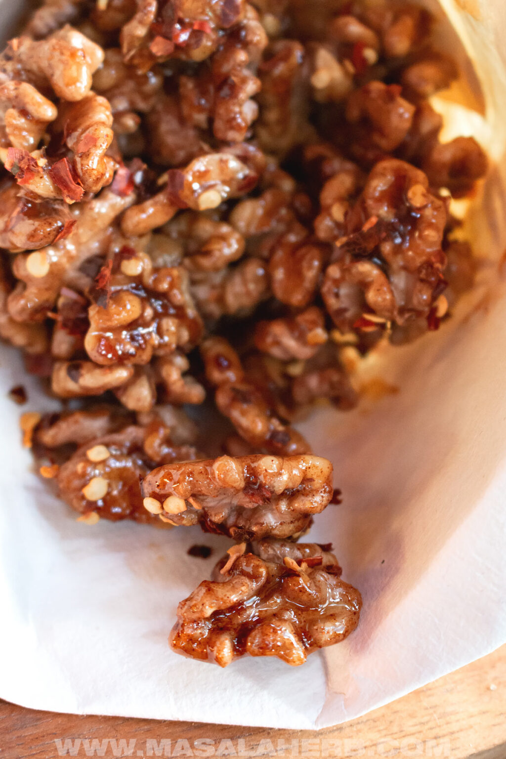 Spiced Honey Roasted Walnuts Recipe