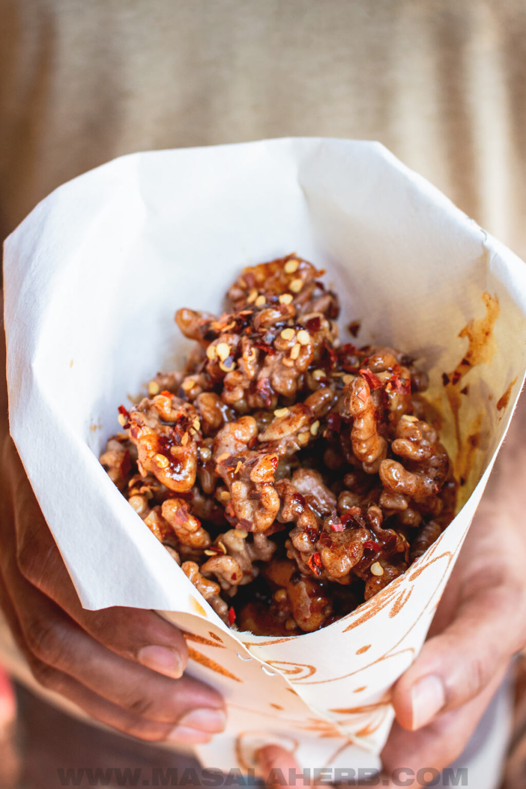 Spiced Honey Roasted Walnuts Recipe