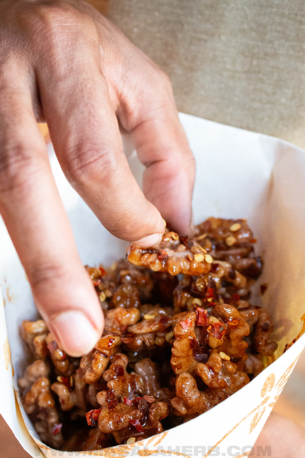 Spiced Honey Roasted Walnuts Recipe