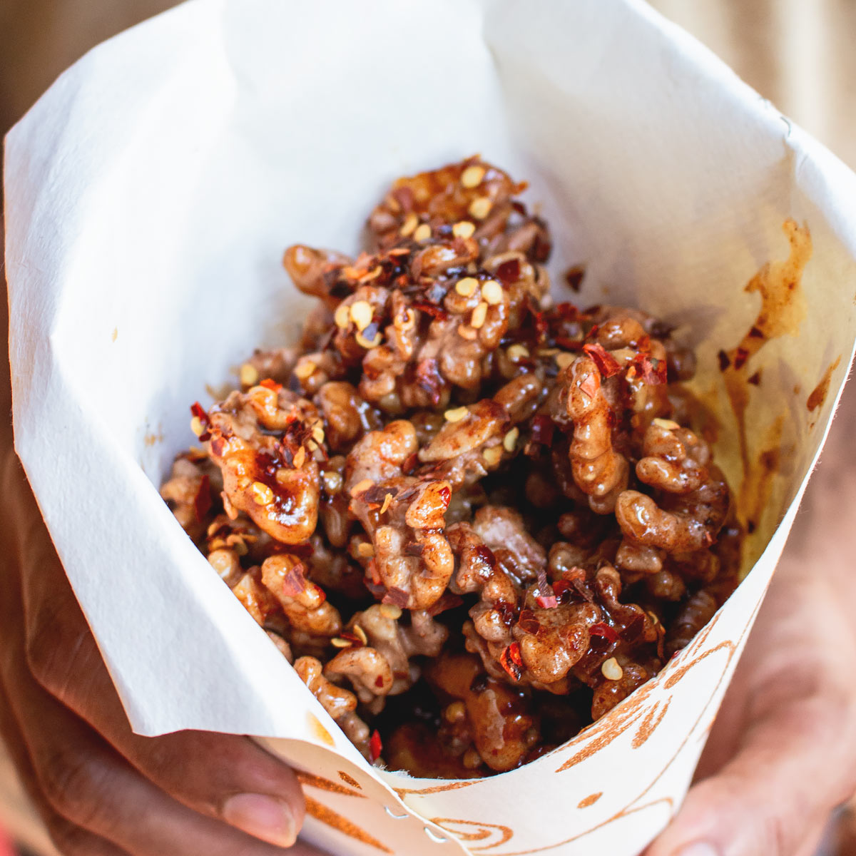 Spiced Honey Roasted Walnuts Recipe