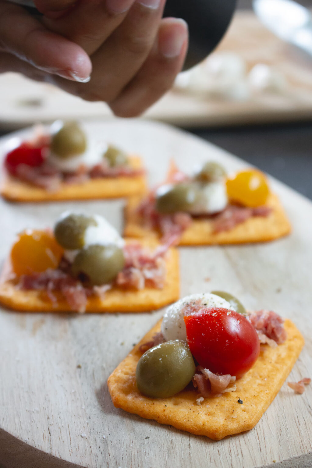 Mediterranean Cracker Party Appetizer