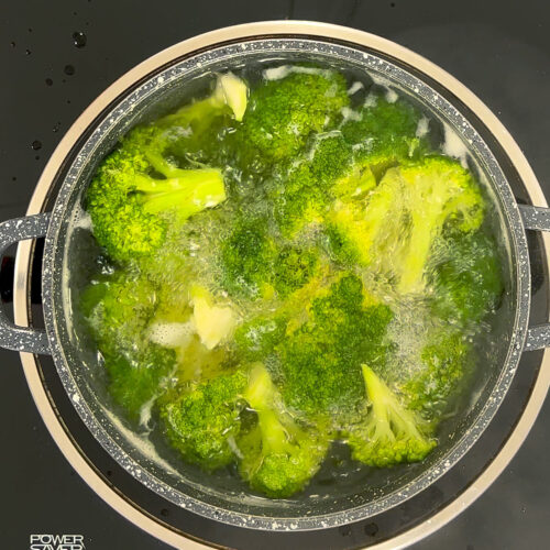 Warm Broccoli Salad with Bacon and Vinaigrette