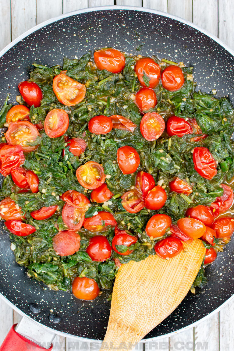 Sauteed Tomatoes And Spinach