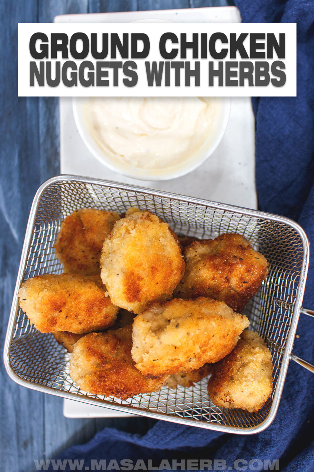 Ground Chicken Nuggets with Herbs