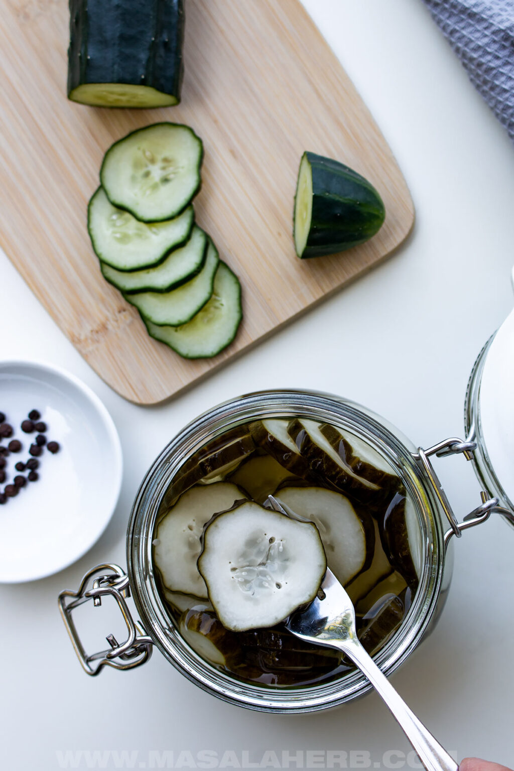 10 Minute Pickled Cucumber Slices Refrigerator