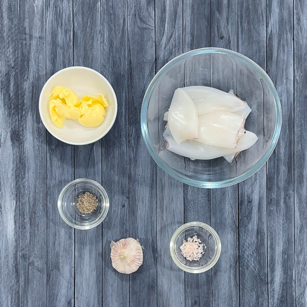 Butter Garlic Pan-Fried Calamari Rings (Squids)