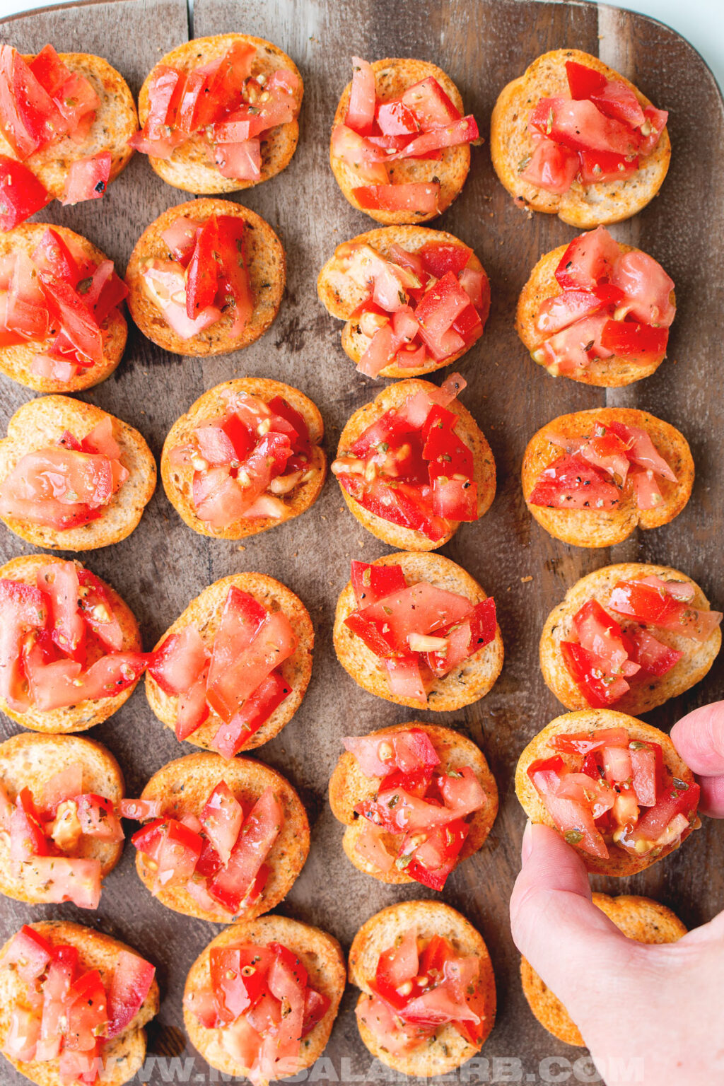 Mini Tomato Bruschetta (Bruschettini)