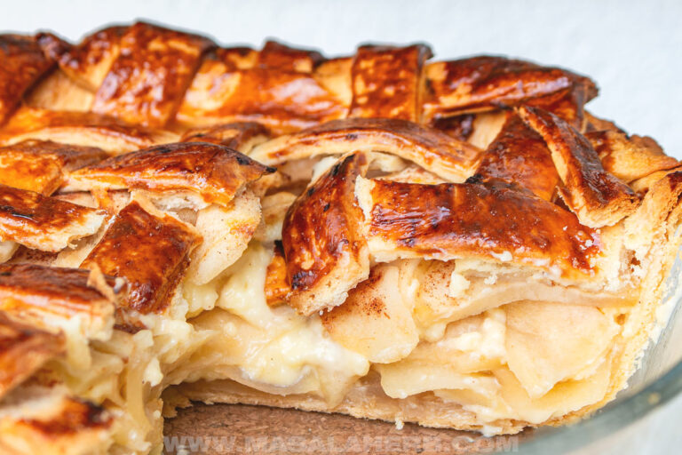 Layered Apple Custard Pie Recipe