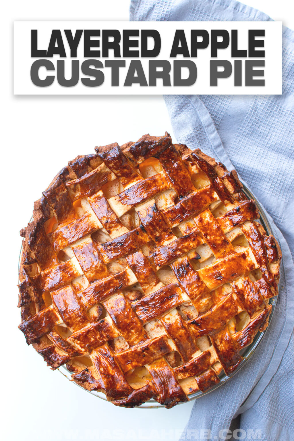 Layered Apple Custard Pie Recipe